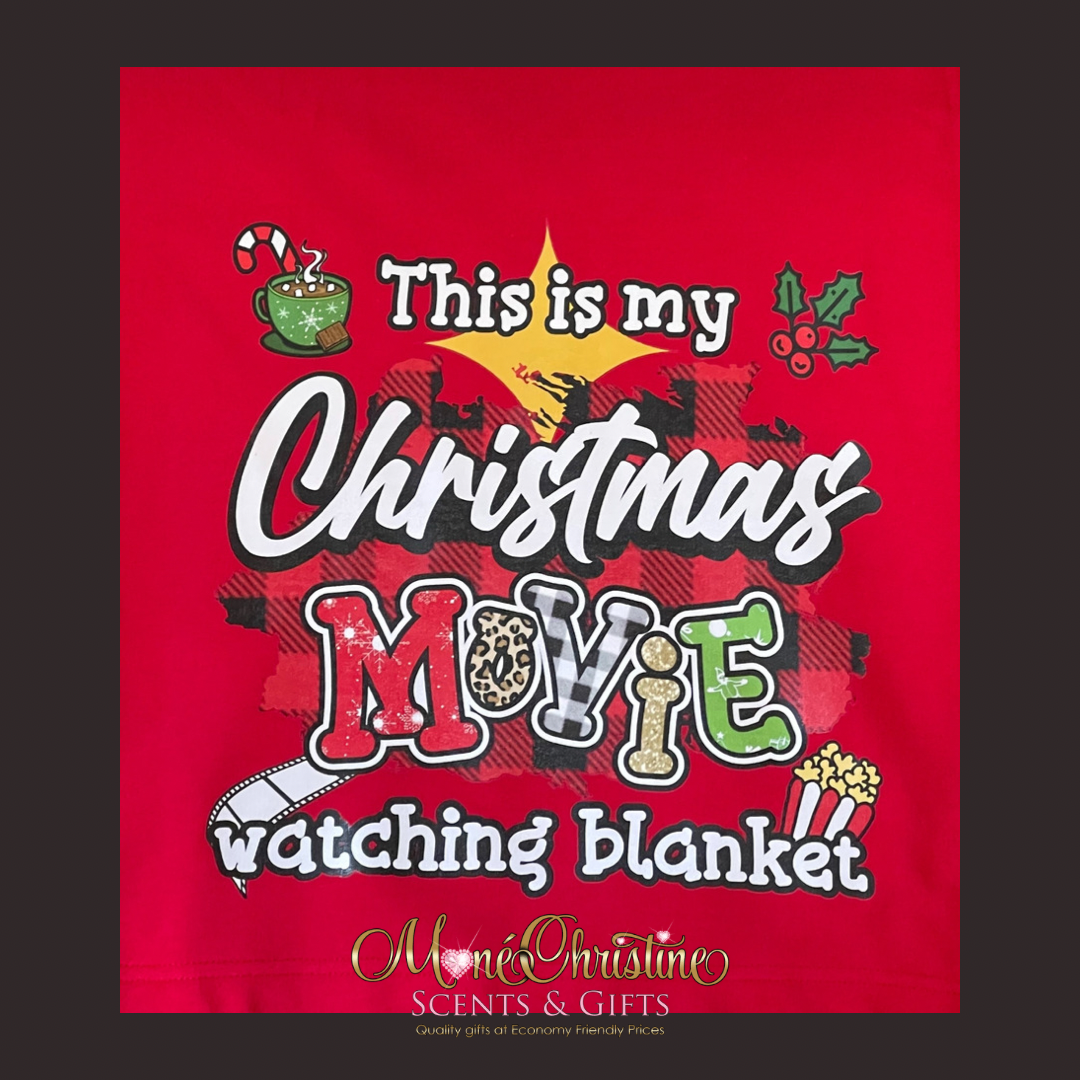 Christmas Movie Blanket – Mone’ Christine Scents & Gifts